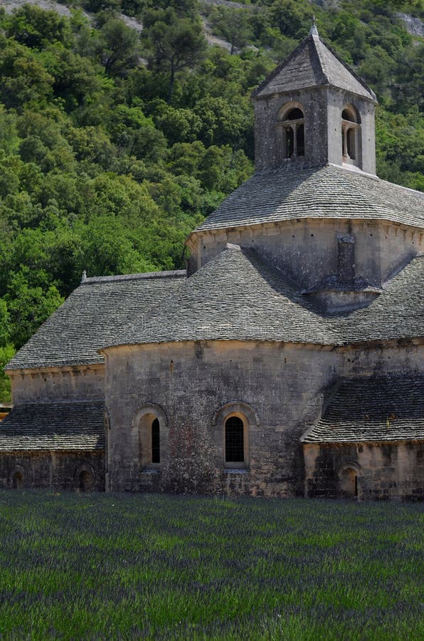 Famous Senaque Abbey (monastery), Provence Stock Image - Image of ...