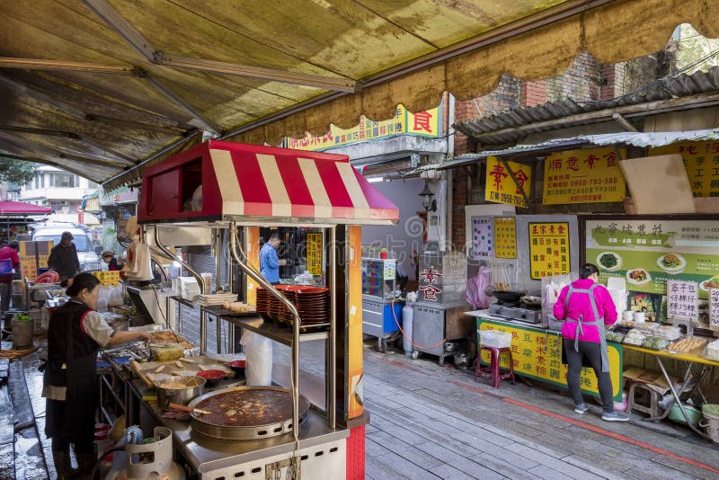 The Famous Shiding Old Street Editorial Stock Image - Image of taiwan ...