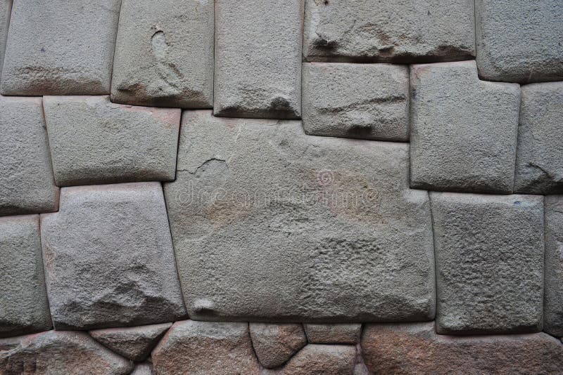 The Famous 12 Sided Stone in Old Incan Stonework in Cusco, Peru Stock ...