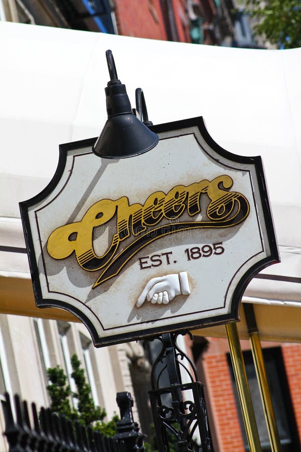 Famous Sign for Cheers, Boston, MA. Editorial Stock Photo - Image of ...
