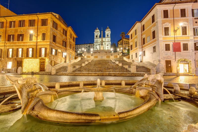 The famous Spanish Steps stock photo. Image of monti - 168431604