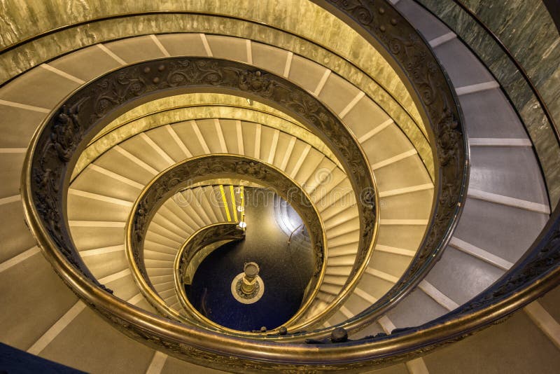 Famous Spiral Staircase in the Vatican Museum Editorial Stock Photo ...