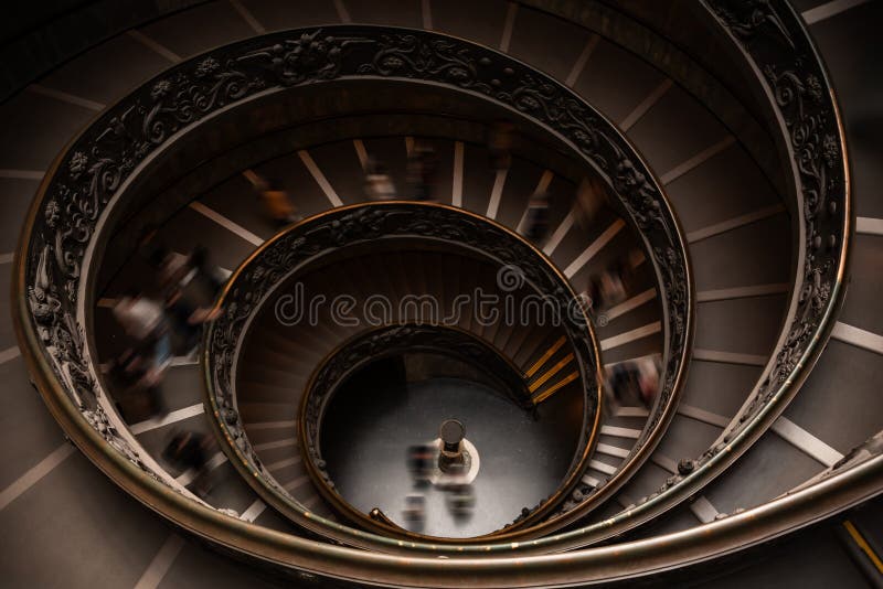 Famous Spiral Staircase in Vatican in Rome, Italy Editorial Image ...