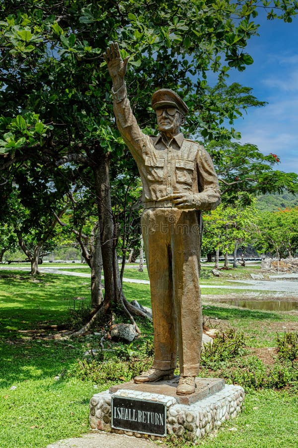 Famous Statue of General Douglas Macarthur at Lorca Dock, Phhilippines ...