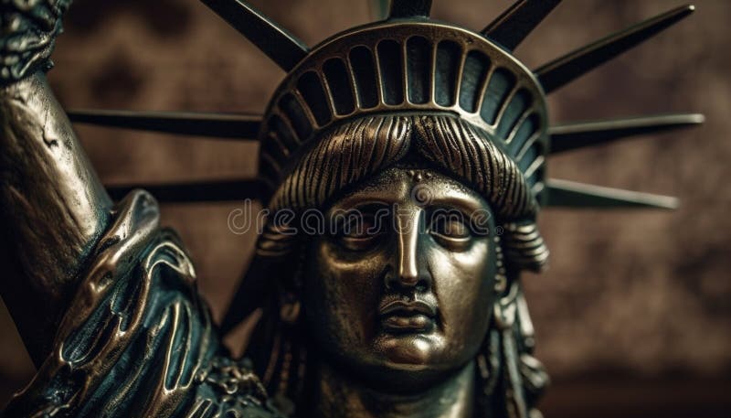 Famous Statue of Liberty Symbol of Freedom Generated by AI Stock Photo ...