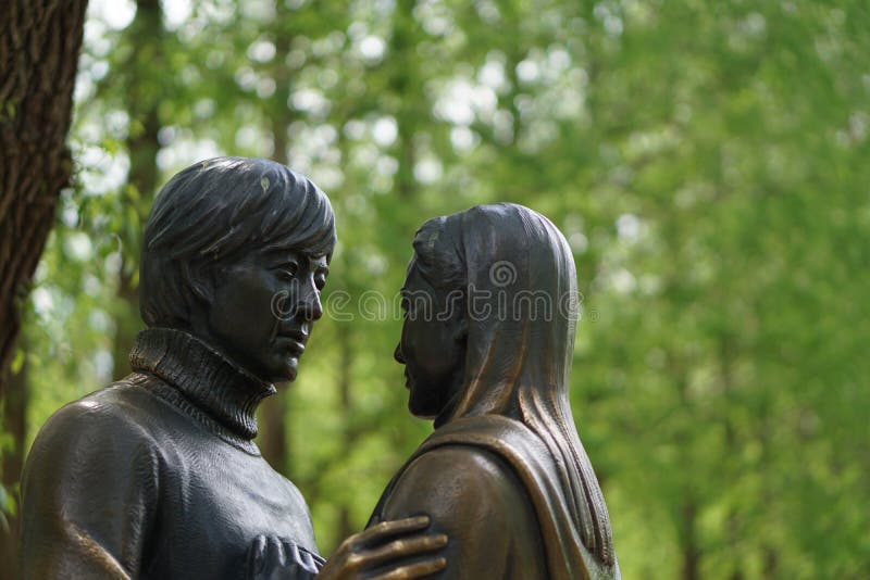 Famous Statue of Nami Island Stock Photo - Image of emotional, island ...