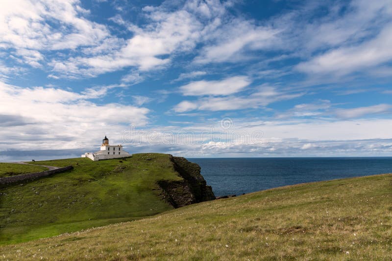 Famous Stoer Head Lighthouse in Scotland Stock Photo - Image of north ...