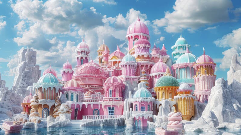 Famous Structure Crafted from Array of Ice Creams and Ice Blocks ...