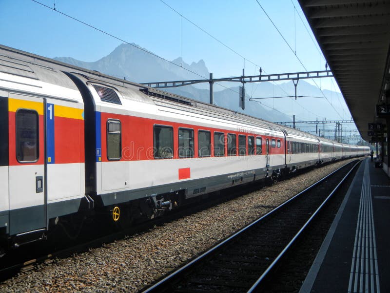 Famous Swiss train stock photo. Image of railroad, alpine - 60648894