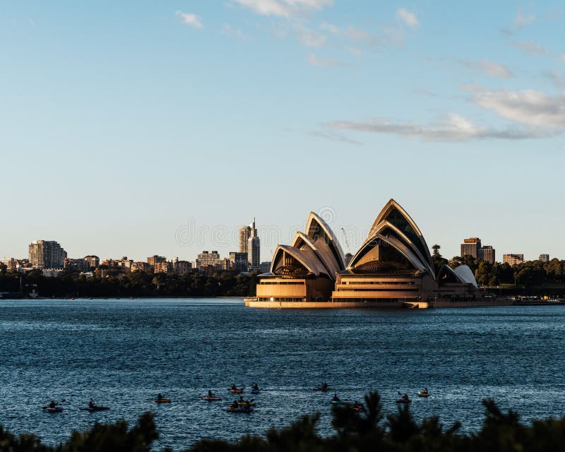 Famous Sydney Opera House during the Morning Sunrise Editorial Photo ...
