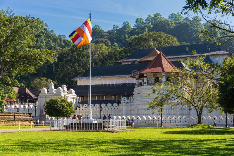 Temple of the Tooth in Kandy, Sri Lanka Stock Image - Image of maligawa ...