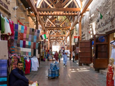 The Famous Textile Souk in Bur Dubai Editorial Stock Photo - Image of ...
