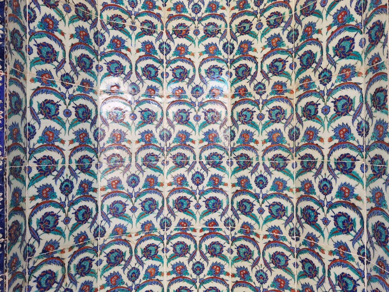 Famous Tiles on Mosques in Istanbul from the 16th Century Stock Photo ...