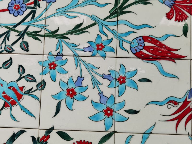 Famous Tiles on Mosques in Istanbul from the 16th Century Stock Photo ...