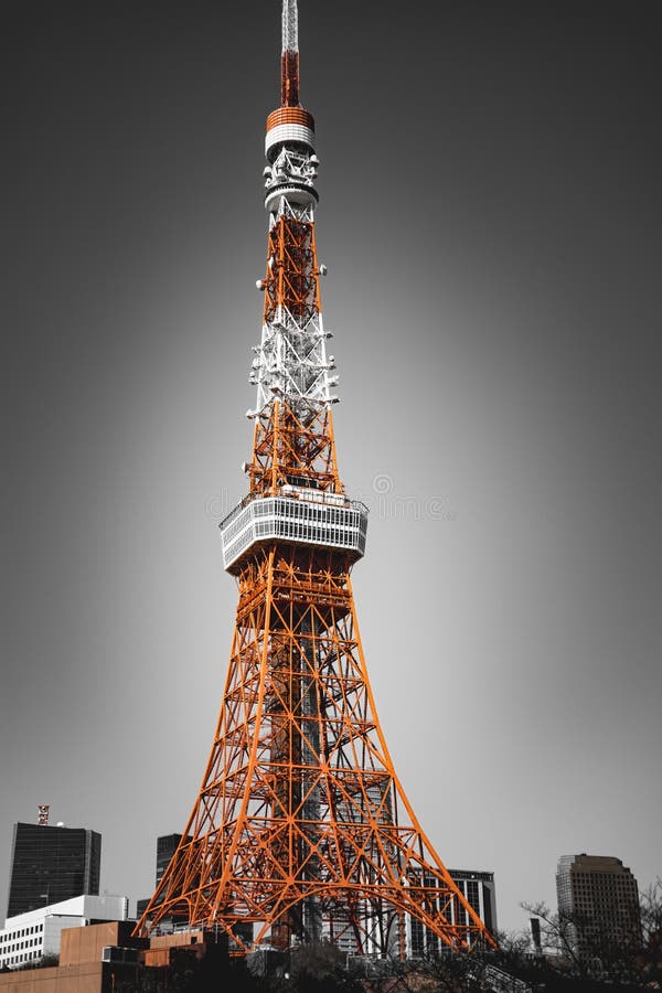 Famous Tokyo Tower in Japan Stock Photo - Image of popular, landmark ...