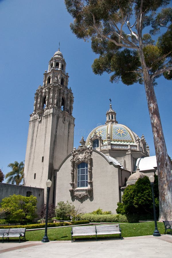 The California Building and Tower in Balboa Park, San Diego Stock Image ...