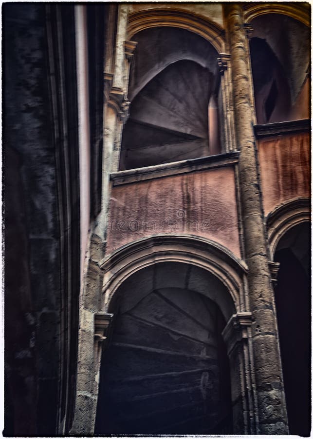 Famous Traboules in Lyon, France. Stock Image - Image of traboules ...