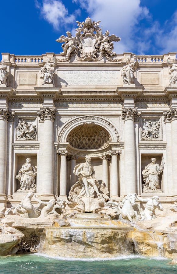 Famous Trevi Fountain in Rome, Italy Stock Photo - Image of city, italy ...