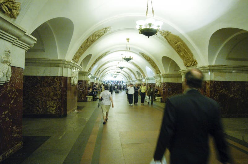 The Famous Underground in Moscow Russia Editorial Stock Photo - Image ...