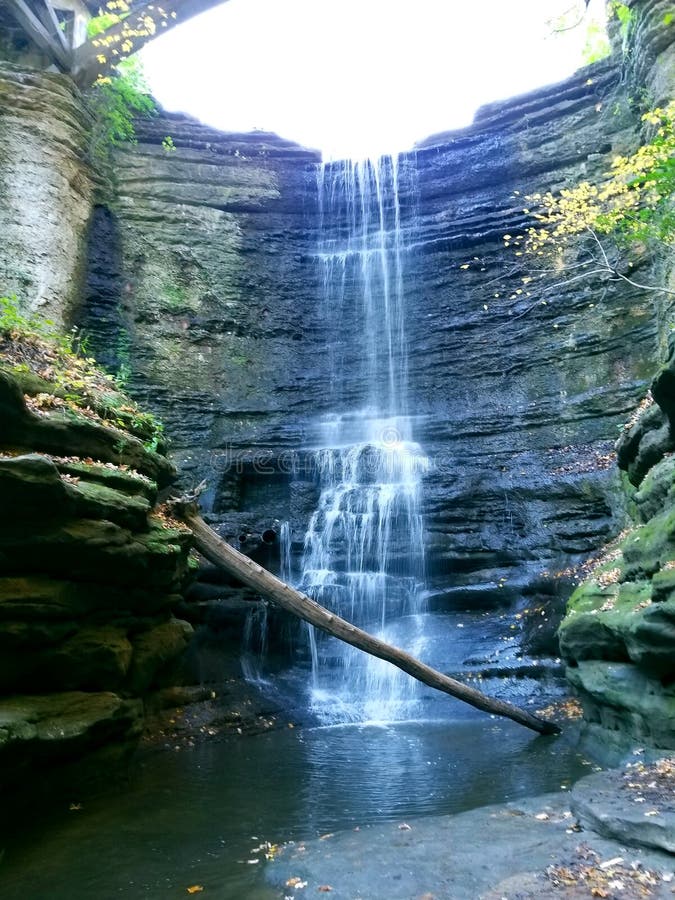 Waterfall stock photo. Image of famous, state, illinois - 103904336