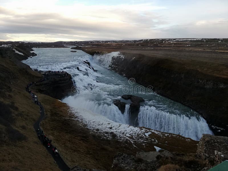 Famous waterfall gullfoss stock photo. Image of gullfoss - 170746590