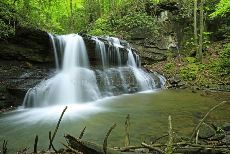 Side view at Upper Falls stock photo. Image of trail - 165593284