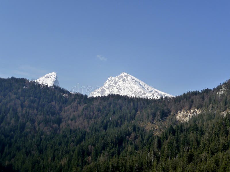 Famous Watzmann Mountain, Bavaria, Germany Stock Photo - Image of ...