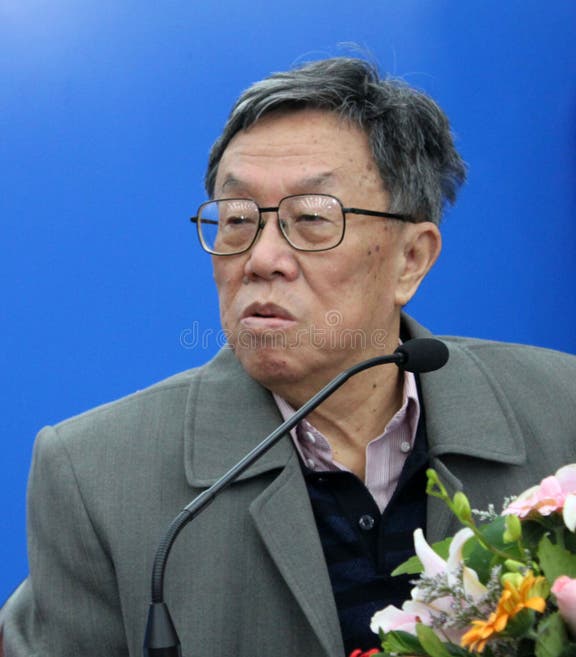 Famous writer Wang Meng editorial stock image. Image of report - 13040369