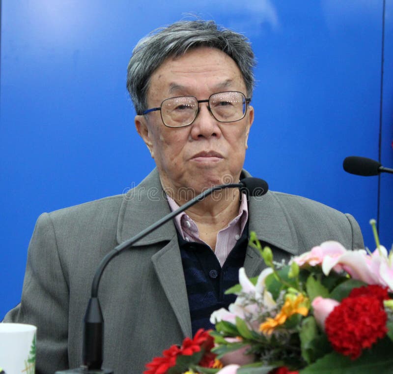 Famous writer Wang Meng editorial stock photo. Image of report - 13040503