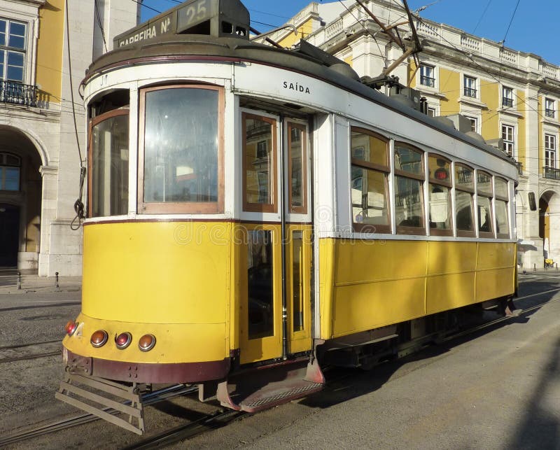 Famous yellow tram stock photo. Image of holidays, historical - 22733136