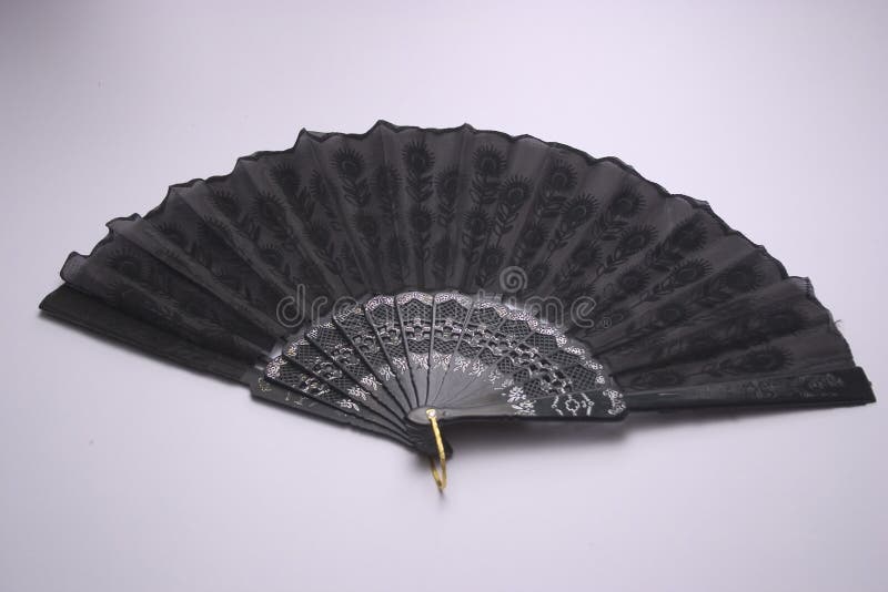 Black Lace Fan stock image. Image of elite, black, fashioned - 7623287