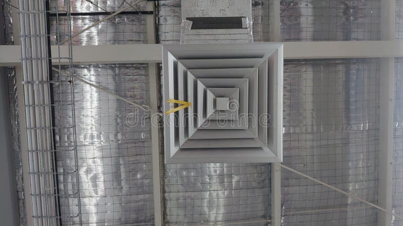 Air Conditioner Exhaust Outside the Room Stock Photo - Image of wood ...