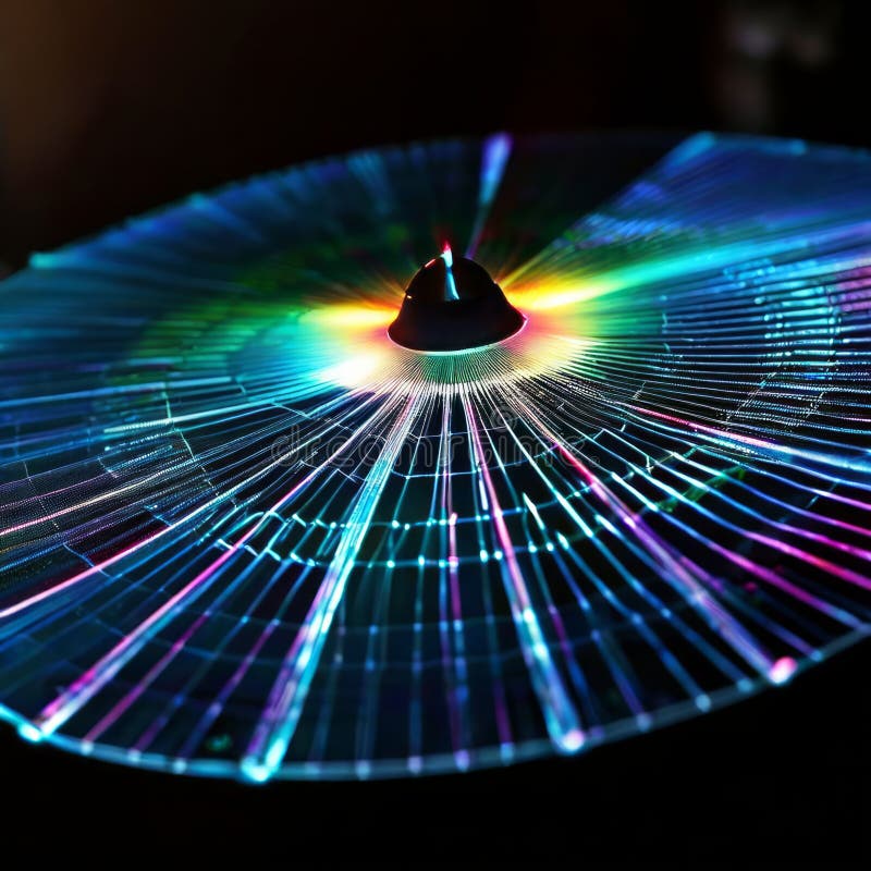 Fan Beam Diffraction the Diffraction Pattern Produced Stock Photo ...