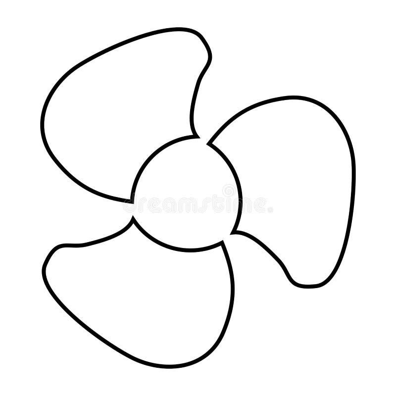 Fan Blades Black Color Icon . Stock Vector - Illustration of object ...