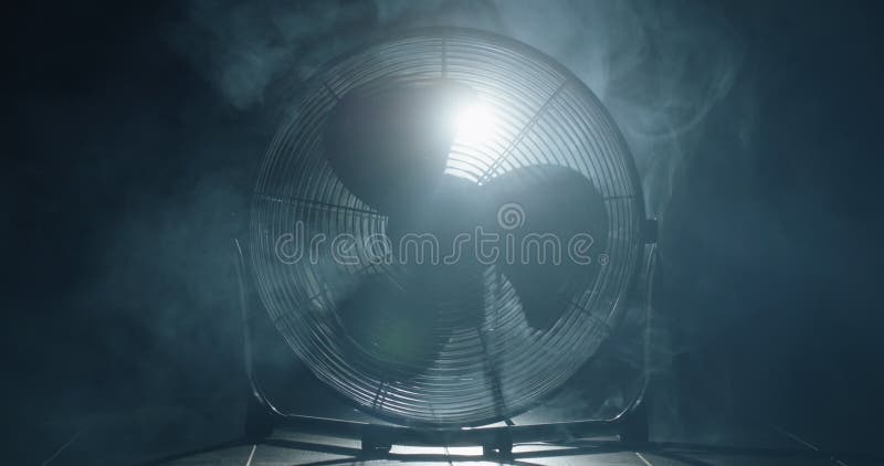 Fan Blades Rotate in Rays of Light and Fog Stock Video - Video of blink ...