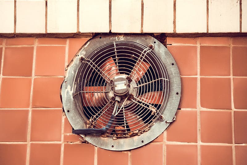 Rusty dust exhaust fan stock image. Image of conditioner - 100717999