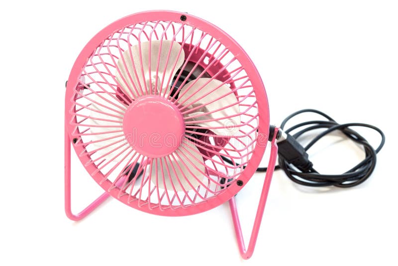 Fan Color Pink on White Background Stock Image - Image of icon, flow ...