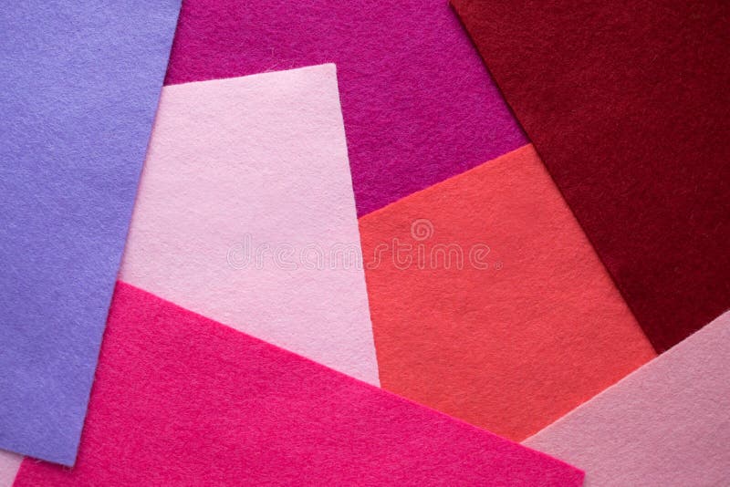 Fan of Colored Bright Felt Textile Material. Samples of Soft Felt Flaps ...