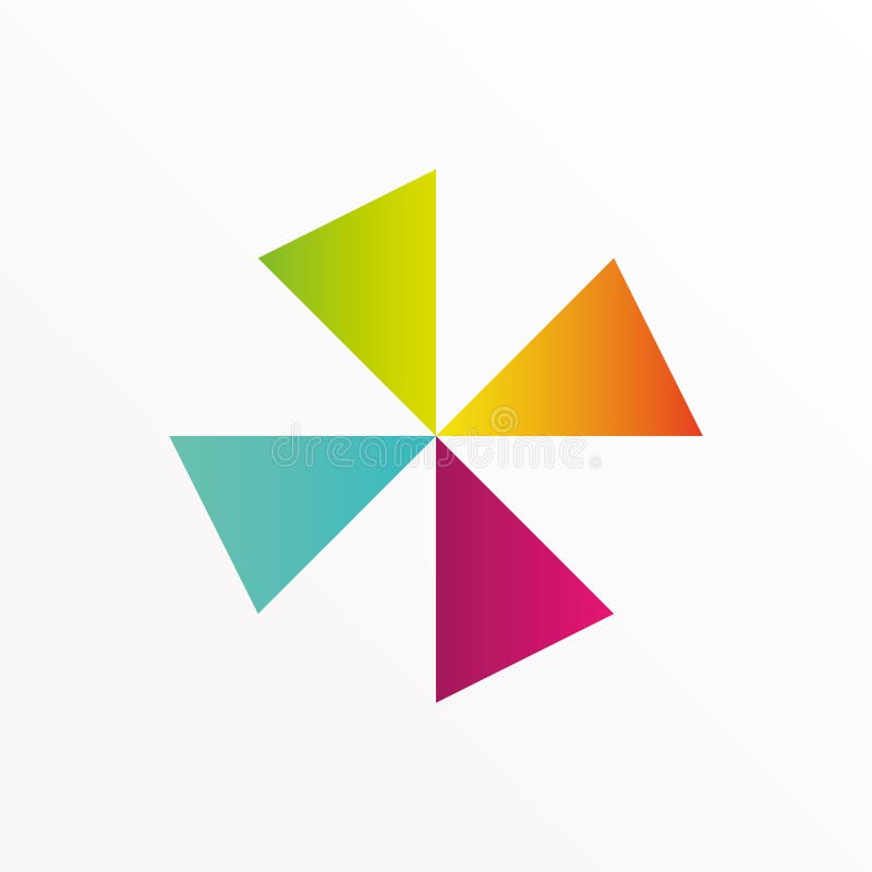 Fan colorful logo stock vector. Illustration of graphic - 78849315