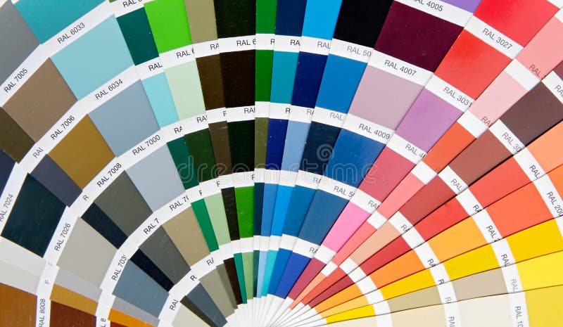 Color Fan Chart for House Paint Stock Image - Image of deep, endless ...