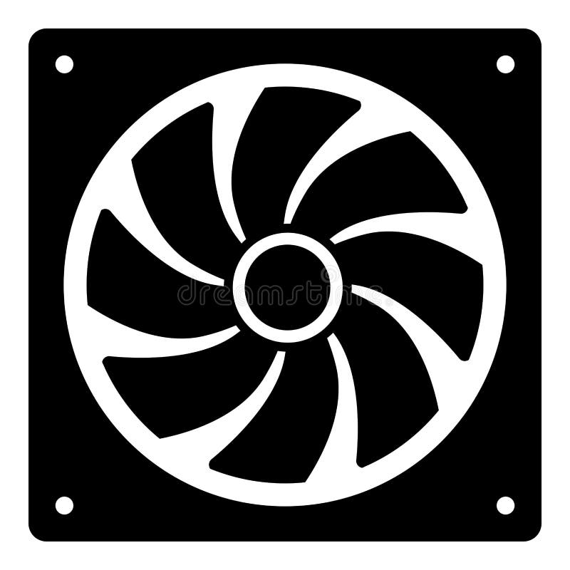 Fan for Computer Processor Cooler CPU Cooling System Ventilator Icon ...