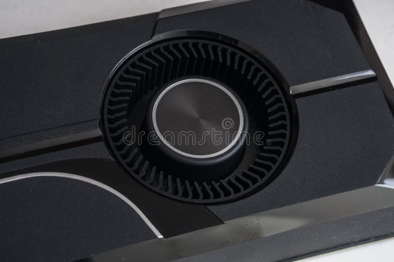 Fan of Cooler of Blower Type Videocard Stock Photo - Image of ...