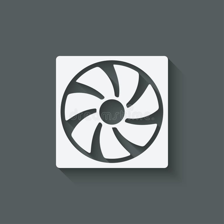 Fan design symbol stock vector. Illustration of power - 49862888