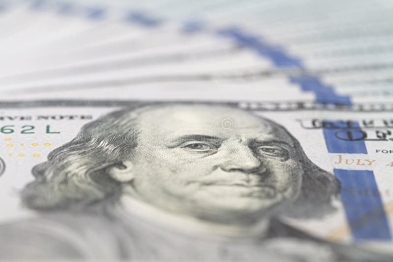 100 dollar banknote stock photo. Image of number, american - 206554460