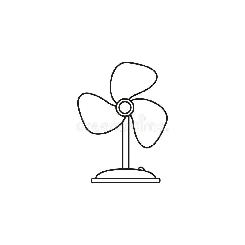Fan electronic icon stock vector. Illustration of home - 118183141