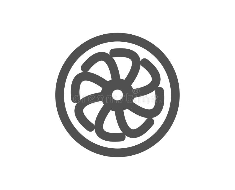 Fan Engine Icon. Jet Turbine Sign. Vector Stock Vector - Illustration ...