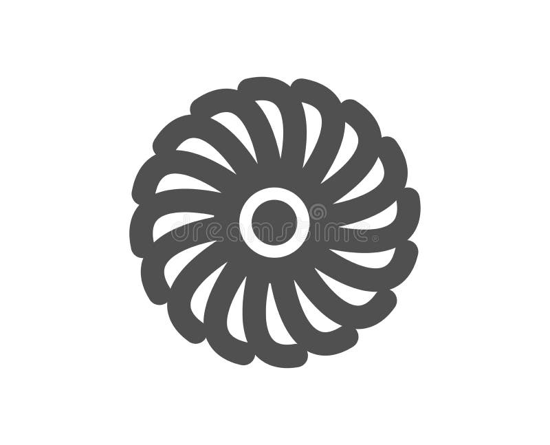 Fan Engine Icon. Jet Turbine Sign. Vector Stock Vector - Illustration ...