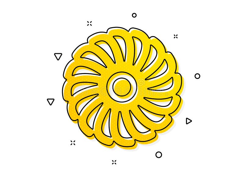 Fan Engine Icon. Jet Turbine Sign. Vector Stock Vector - Illustration ...