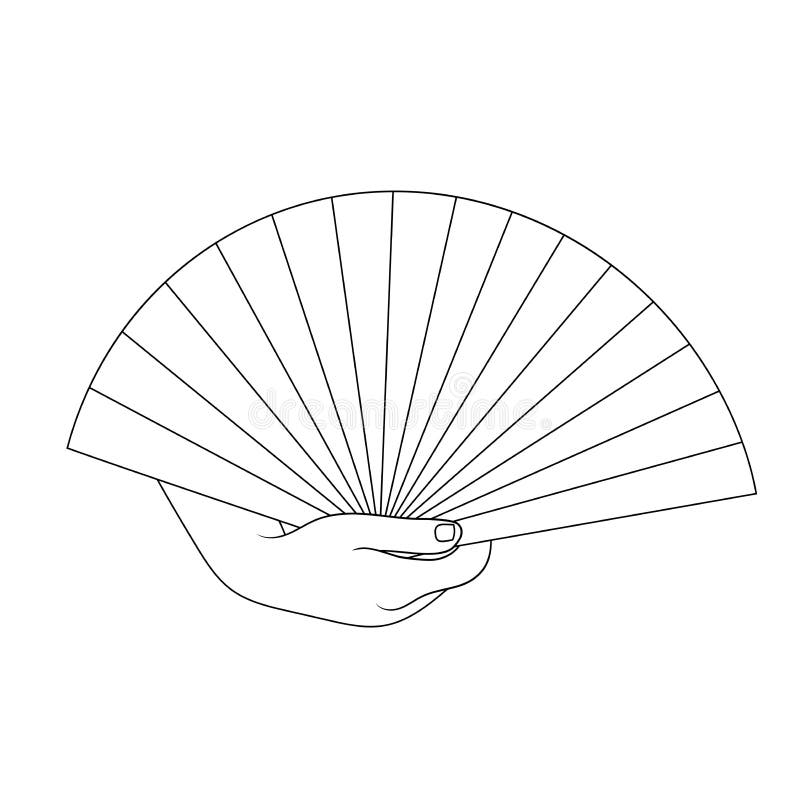 Hand Holding Fan Drawing at Petra Hendrickson blog