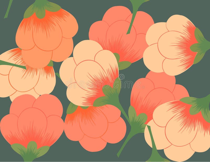 Fan Flower Pattern 2 Stock Illustrations – 17 Fan Flower Pattern 2 ...